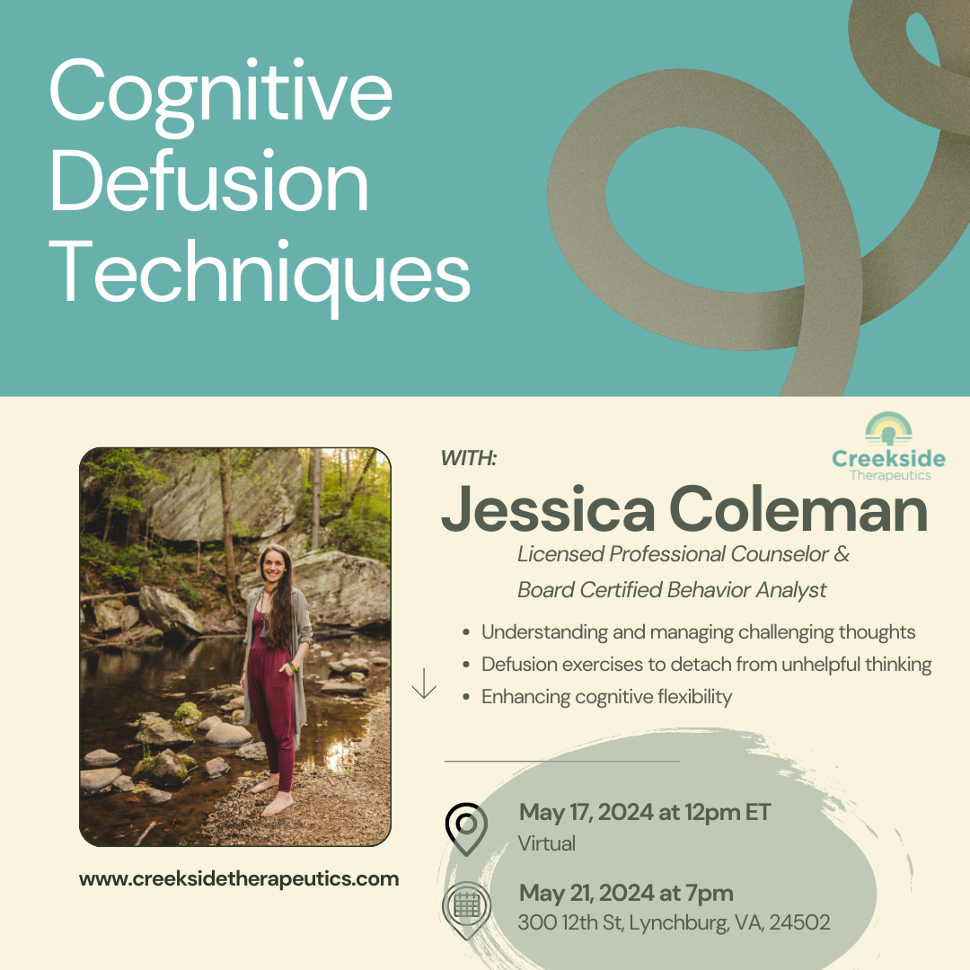 Cognitive Defusion Techniques @ Creekside Therapeutics